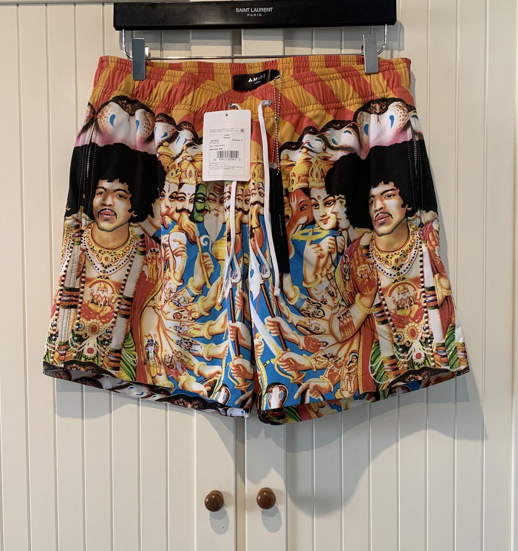 Amiri SS'20 Swim Shorts Jimmy Hendrix | Grailed