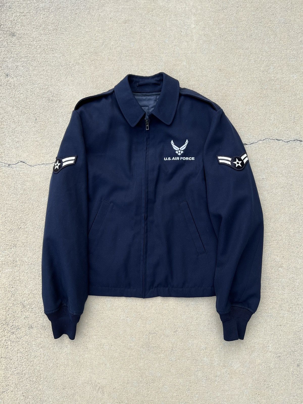 Vintage Vintage Cropped Navy Blue US Air Force Jacket - S | Grailed