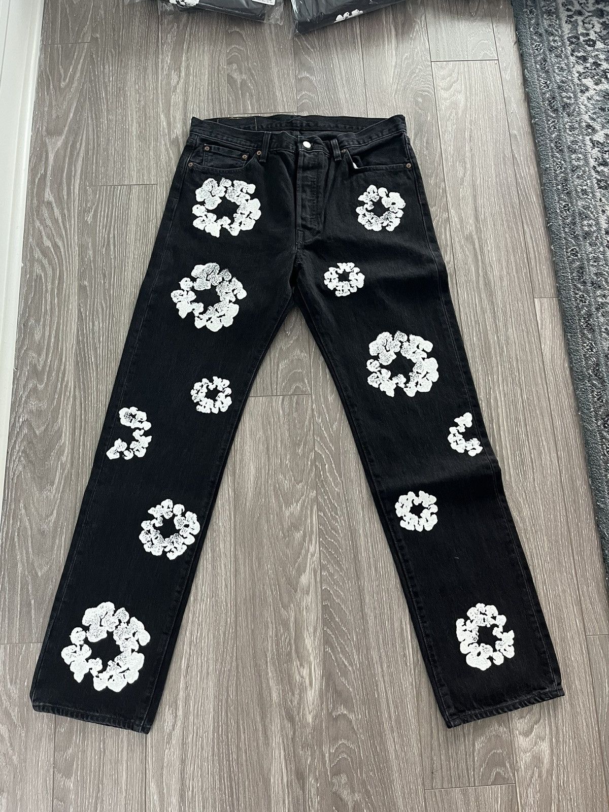 DENIM TEARS ALL SIZES Denim Tear Black Jeans | Grailed