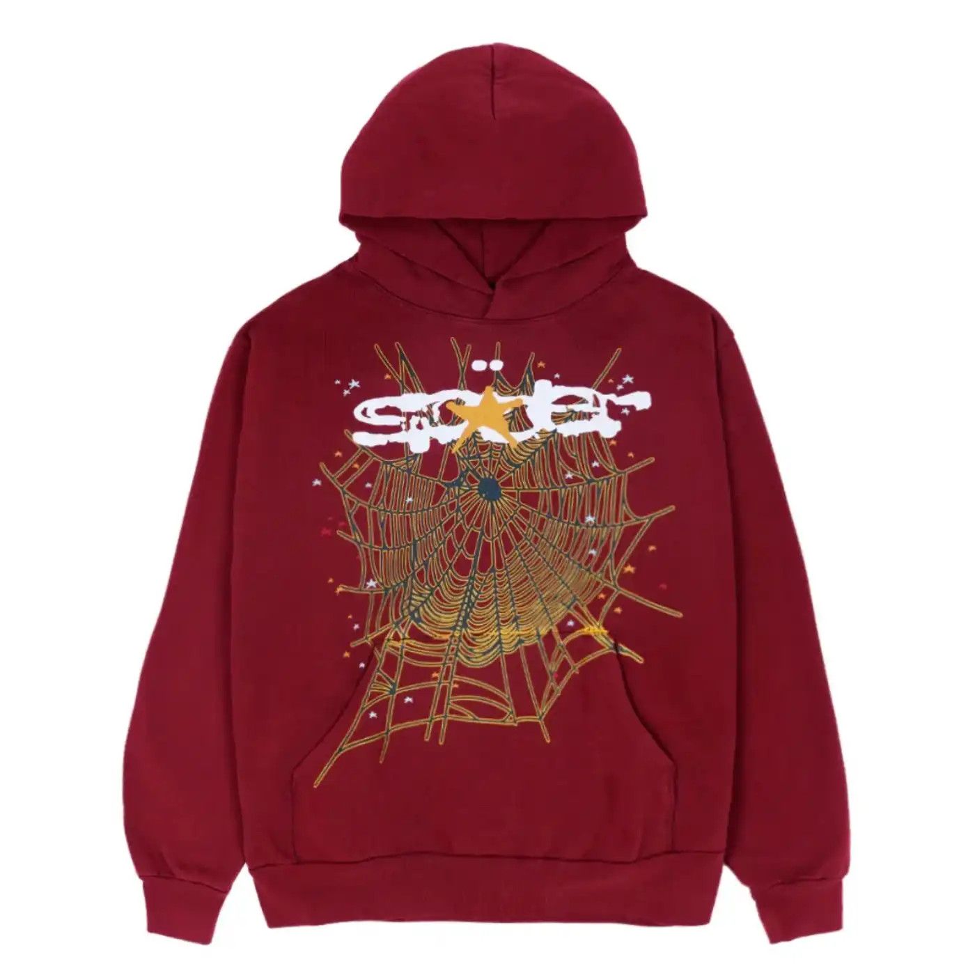 Spider Worldwide × Young Thug Spider Worldwide Sp5der Web Hoodie Maroon ...