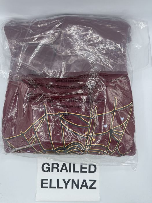 Young Thug Spider Worldwide Sp5der Web Hoodie Maroon Large | Grailed