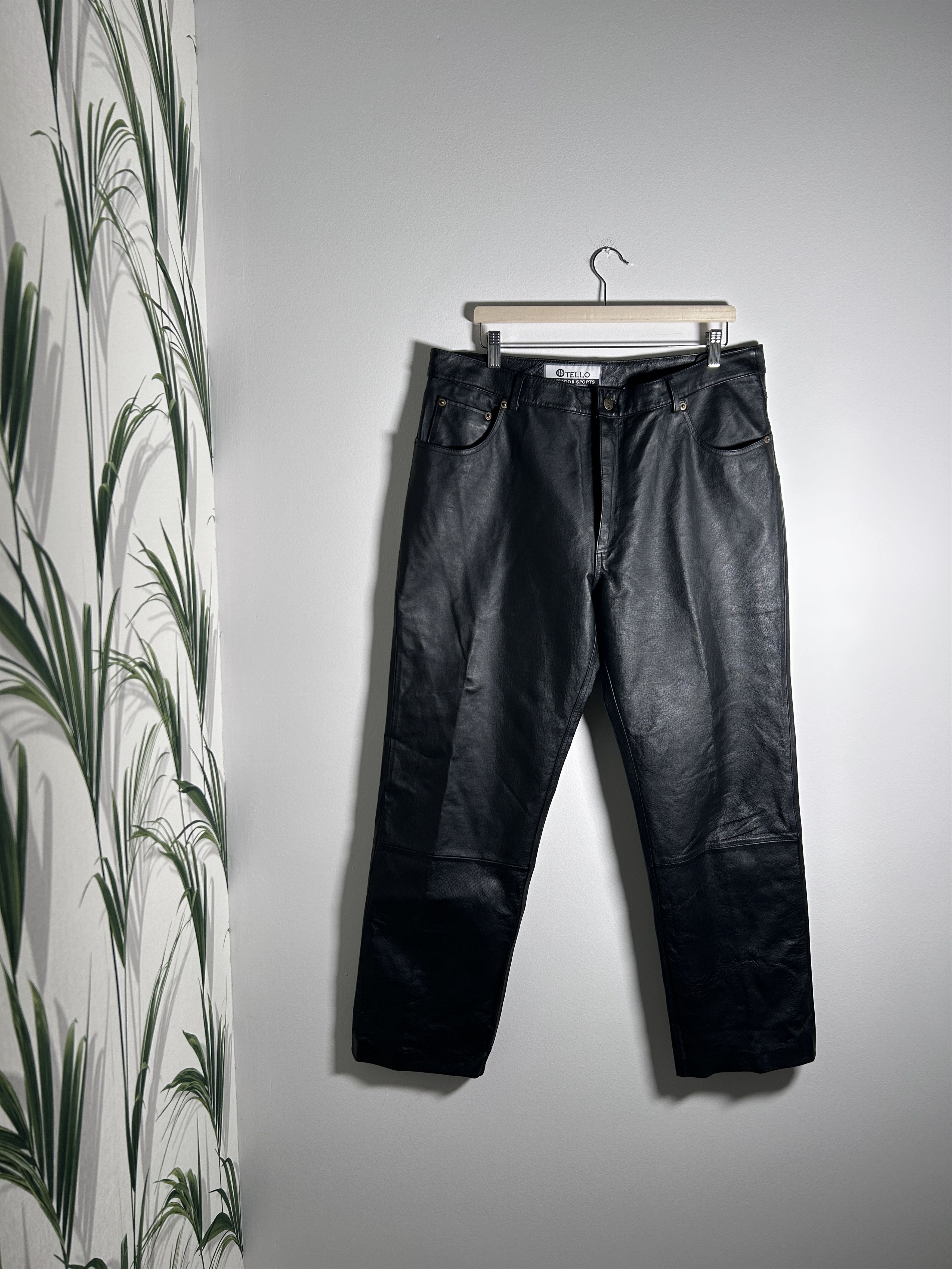 Vintage Tello Vintage Leather Pants | Grailed