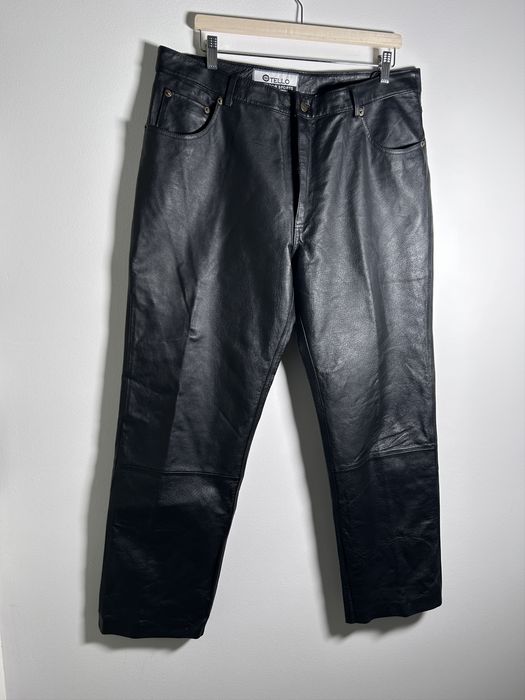Vintage Tello Vintage Leather Pants | Grailed