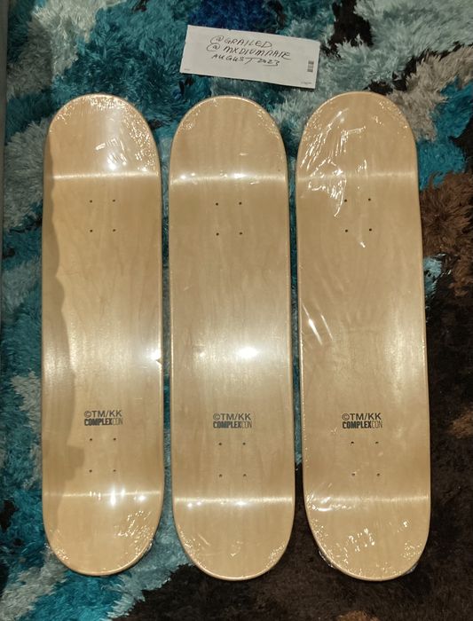 Tokyo SS18 SET OF 3 MR. DOB SHARK TEETH GRAPHIC SKATE BOARD DECK | Grailed