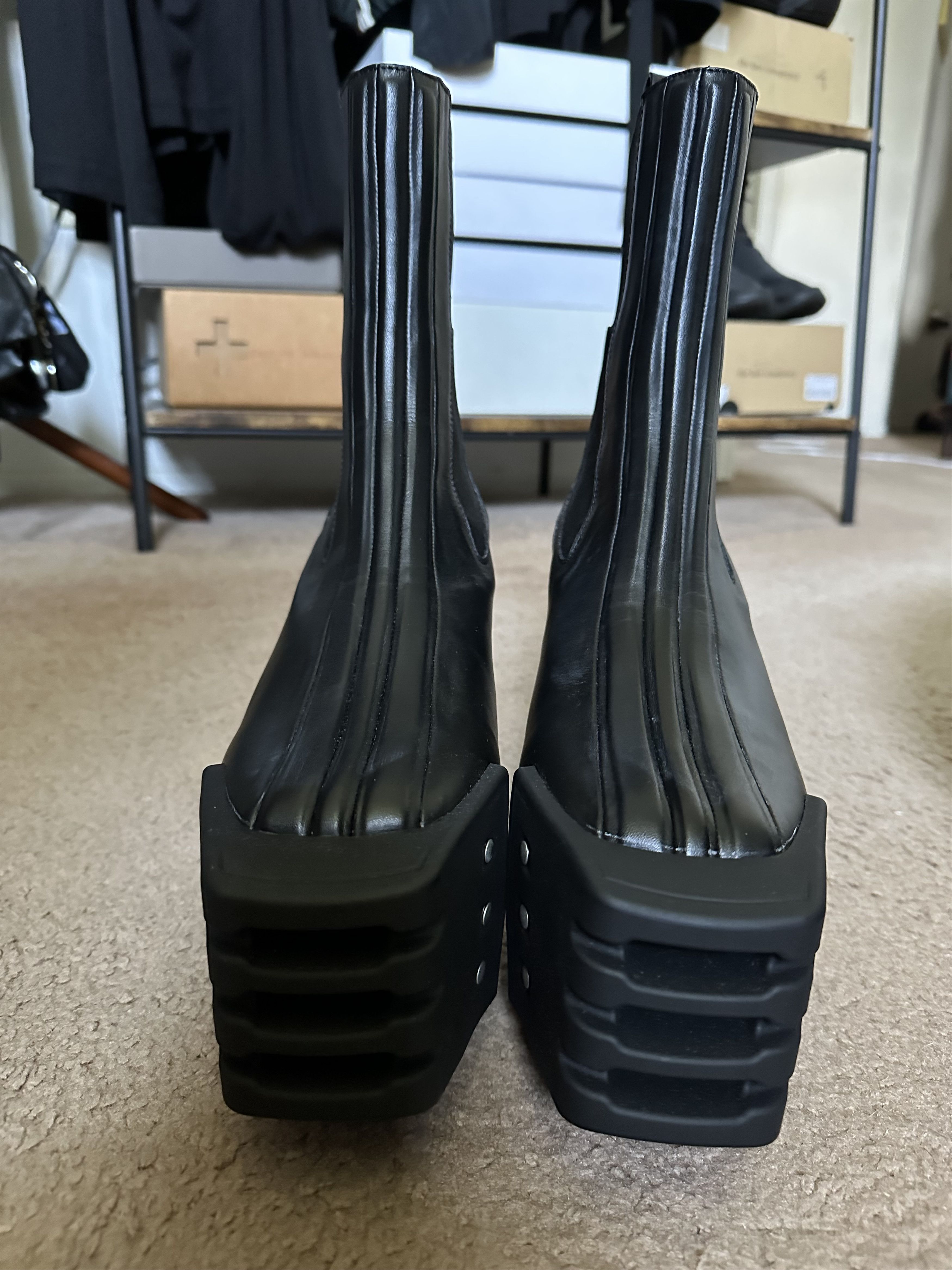 Rick Owens 22AW Kiss Grilled Platform Boots | Grailed