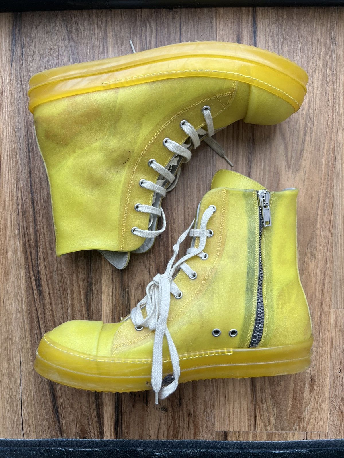 Rick Owens Translucent Lemon Rick Owens Ramones | Grailed
