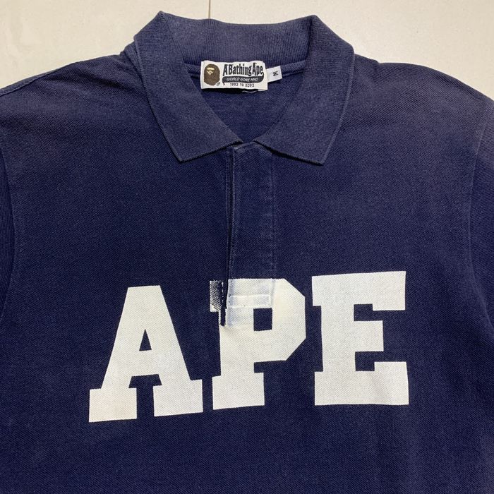 Bape Vintage Bathing Ape Spellout Polo Shirt | Grailed
