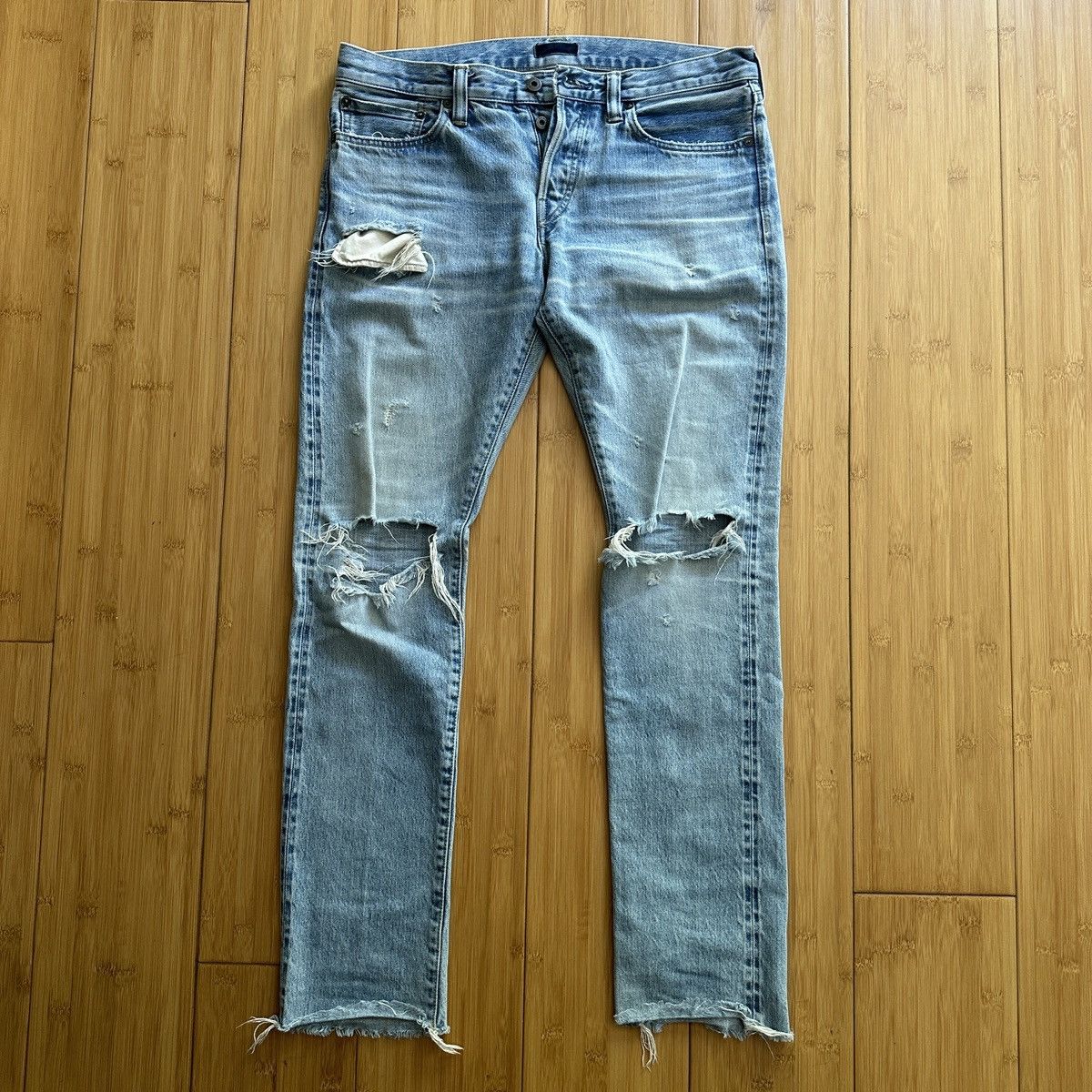 Simon Miller Simon Miller Distressed Light Wash Skinny Jeans | Grailed