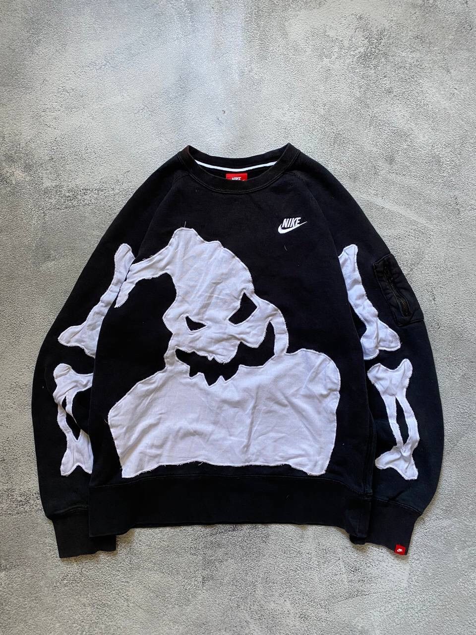 Nike Nike Ghost x Skeleton custom Y2k sweatshirt | Grailed