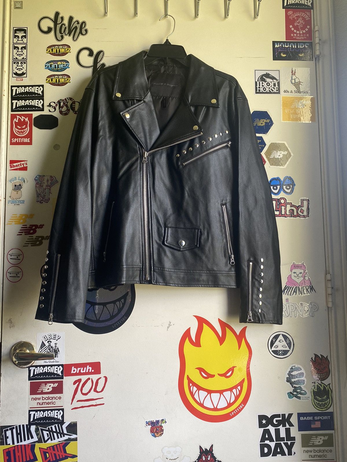 Designer × Leather Jacket Heart&Dagger Biker Jacket | Grailed