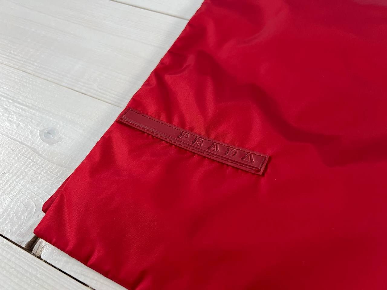 Prada Prada Red Tab Nylon Scarf Grailed