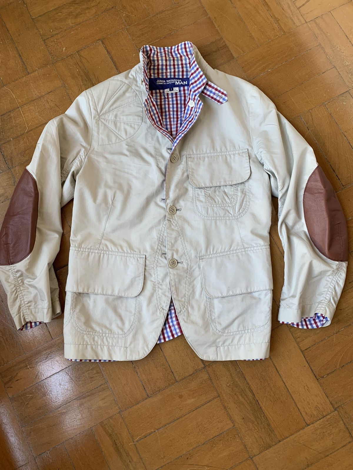 Comme des Garcons × Junya Watanabe Japan made reversible blazer with ...