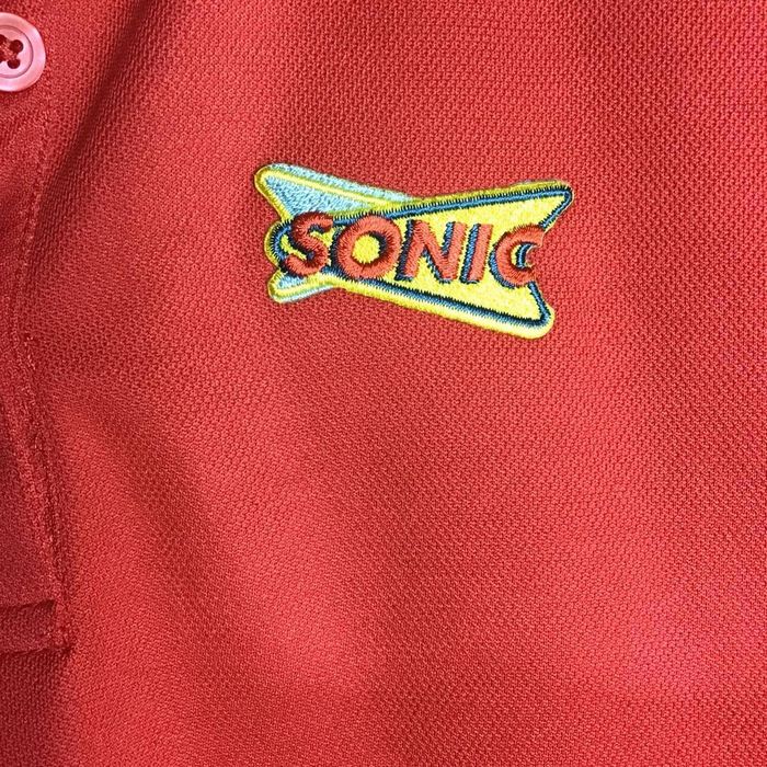 Clique Sonic T Shirt Employee Worker Uniform Job Work Red Small | Grailed