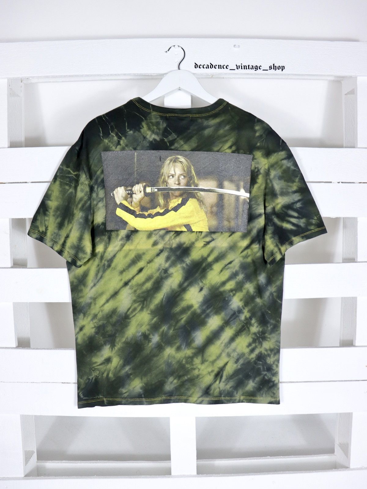 Custom Rare print custom 1/1 tie dyed kill bill vol 1 2 T-shirt y2k ...
