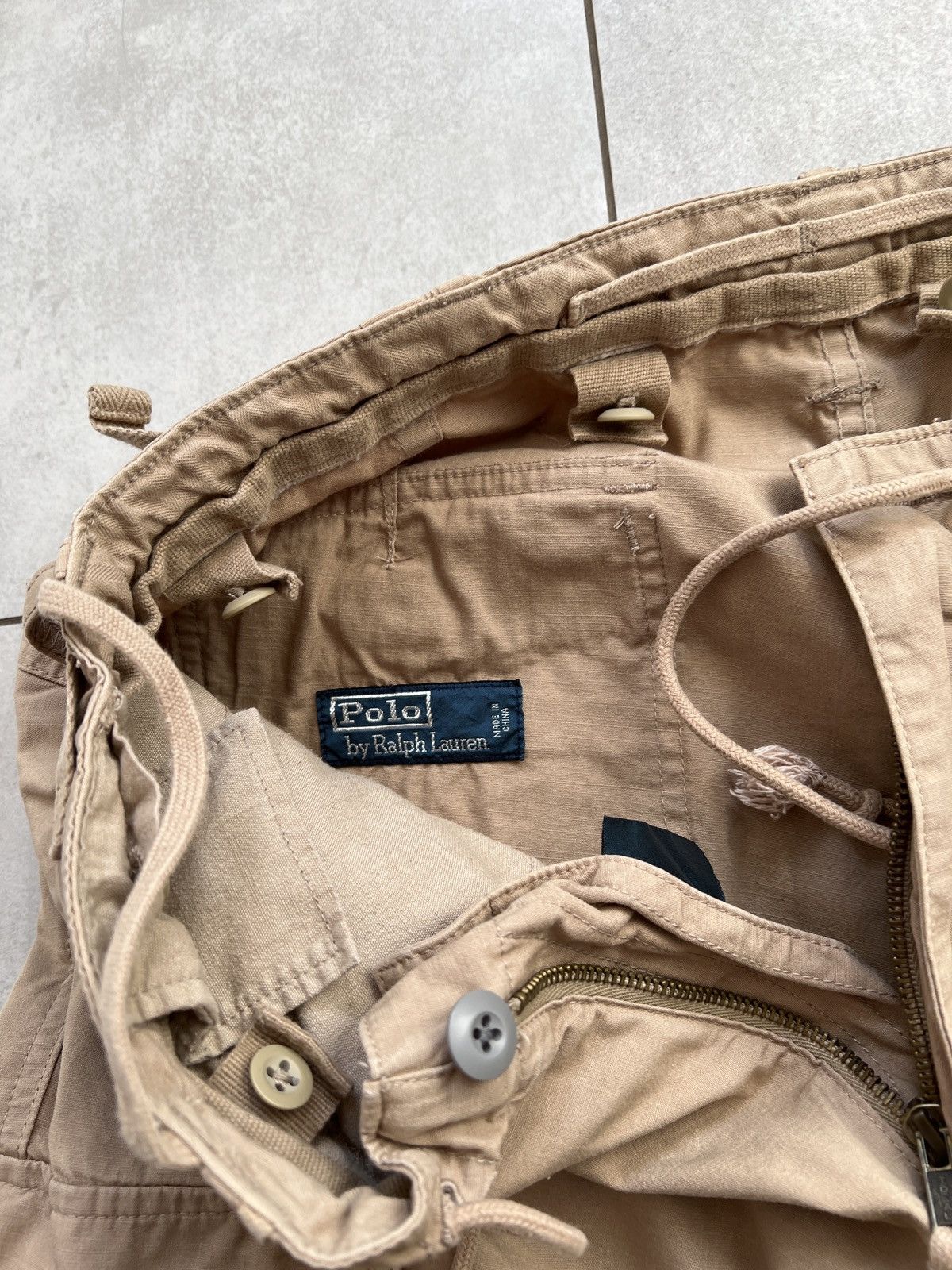 Polo Ralph Lauren Archive ralph lauren vtg tactical cargo stripe bondage pants | Grailed