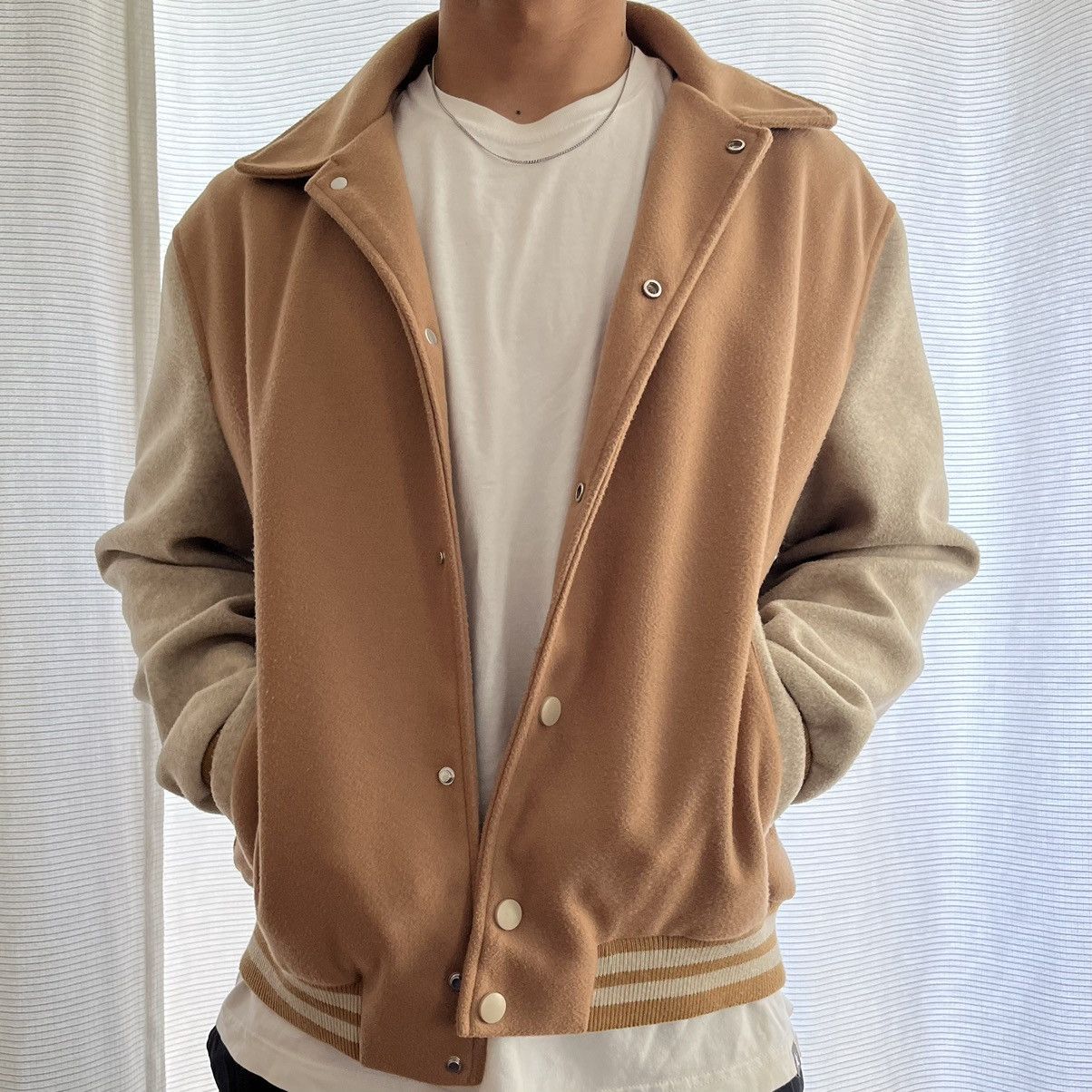 Zara Retro Modern Varsity Jacket | Grailed