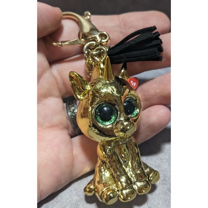 Other TY Mini Boos Gold Caticorn Keychain | Grailed