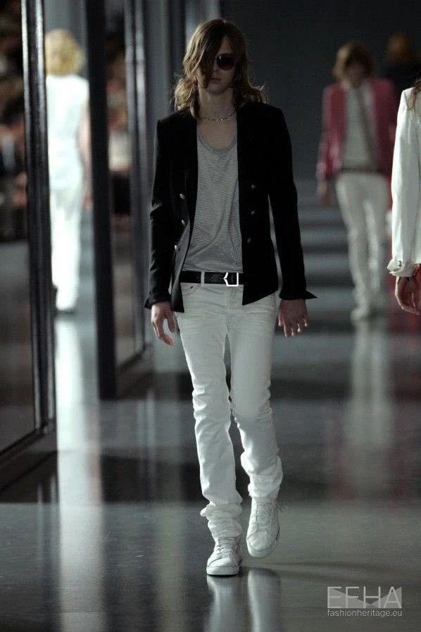 Dior × Hedi Slimane Dior Homme by Hedi Slimane White Denim Jeans | Grailed