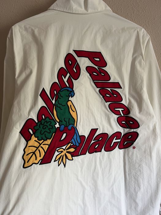 Palace Palace Parrot P3 Coach Jacket in White | Grailed