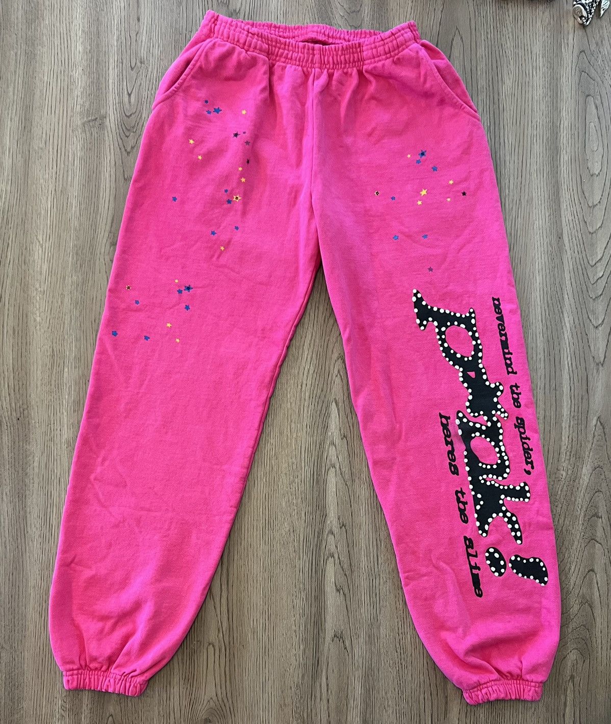 Spider Worldwide Spider Worldwide Pink Sweatpants | Grailed
