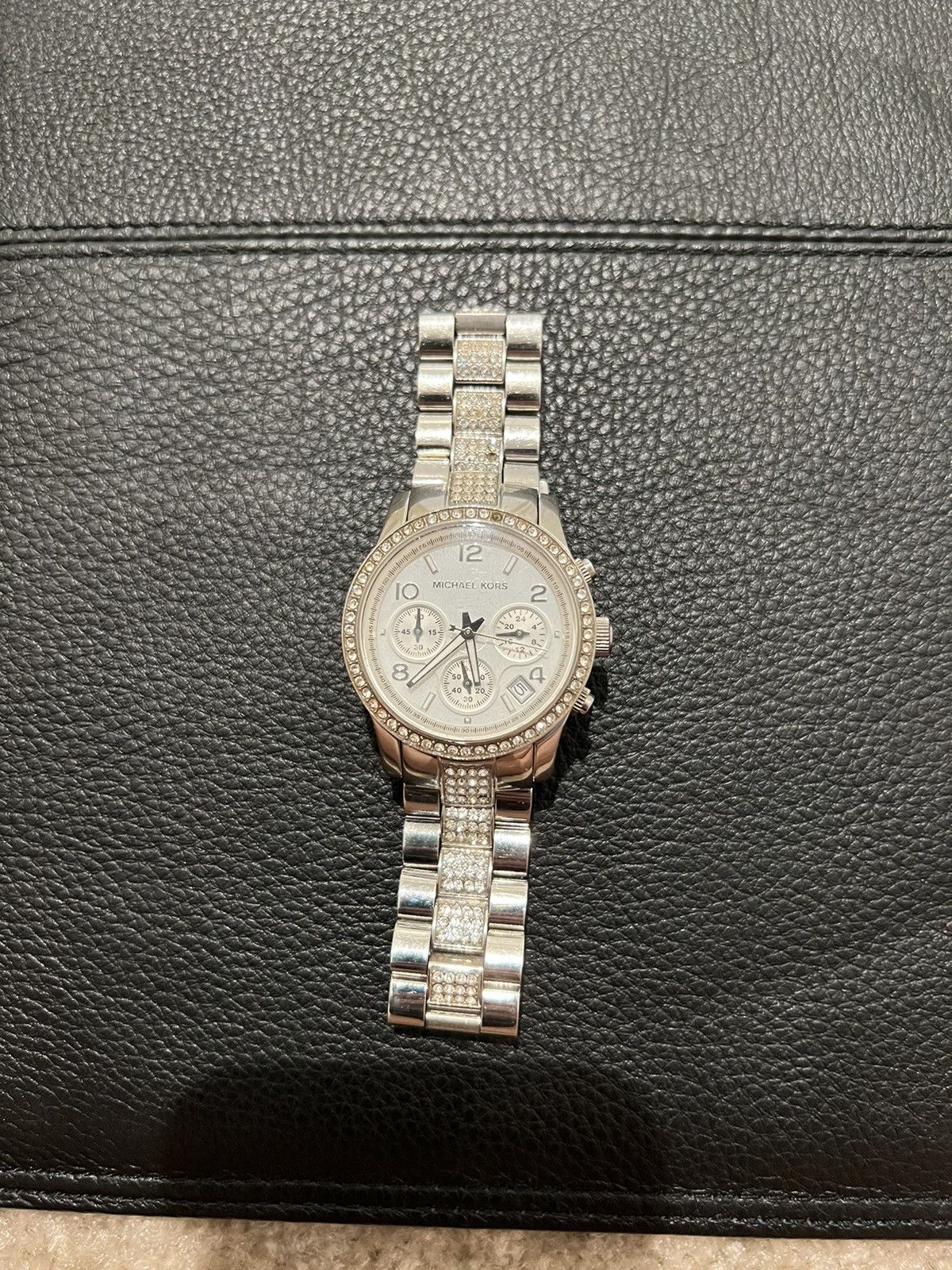 Michael Kors Michael Kors silver watch with diamonds | Grailed