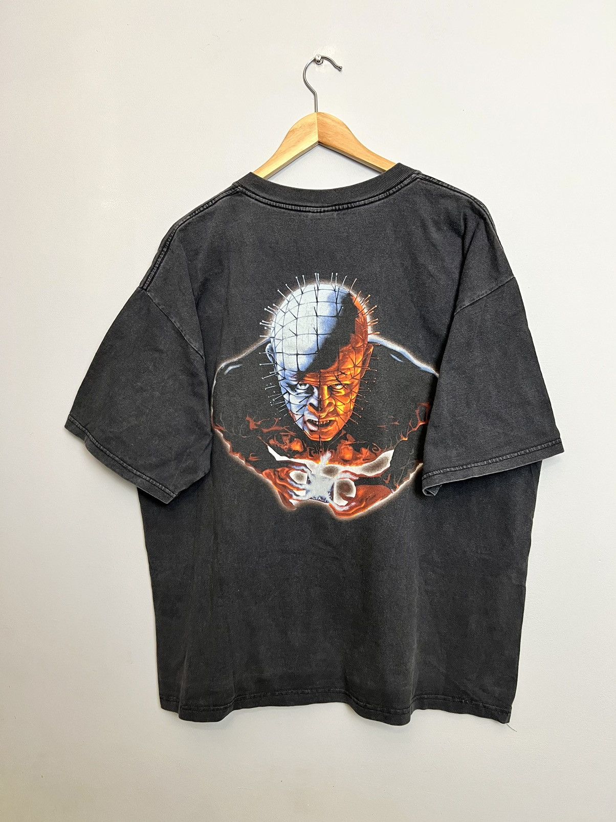 Expert Horror × Very Rare × Vintage Rare Hellraiser 90s Vintage Movie Gabber Horror Tee Grail ...