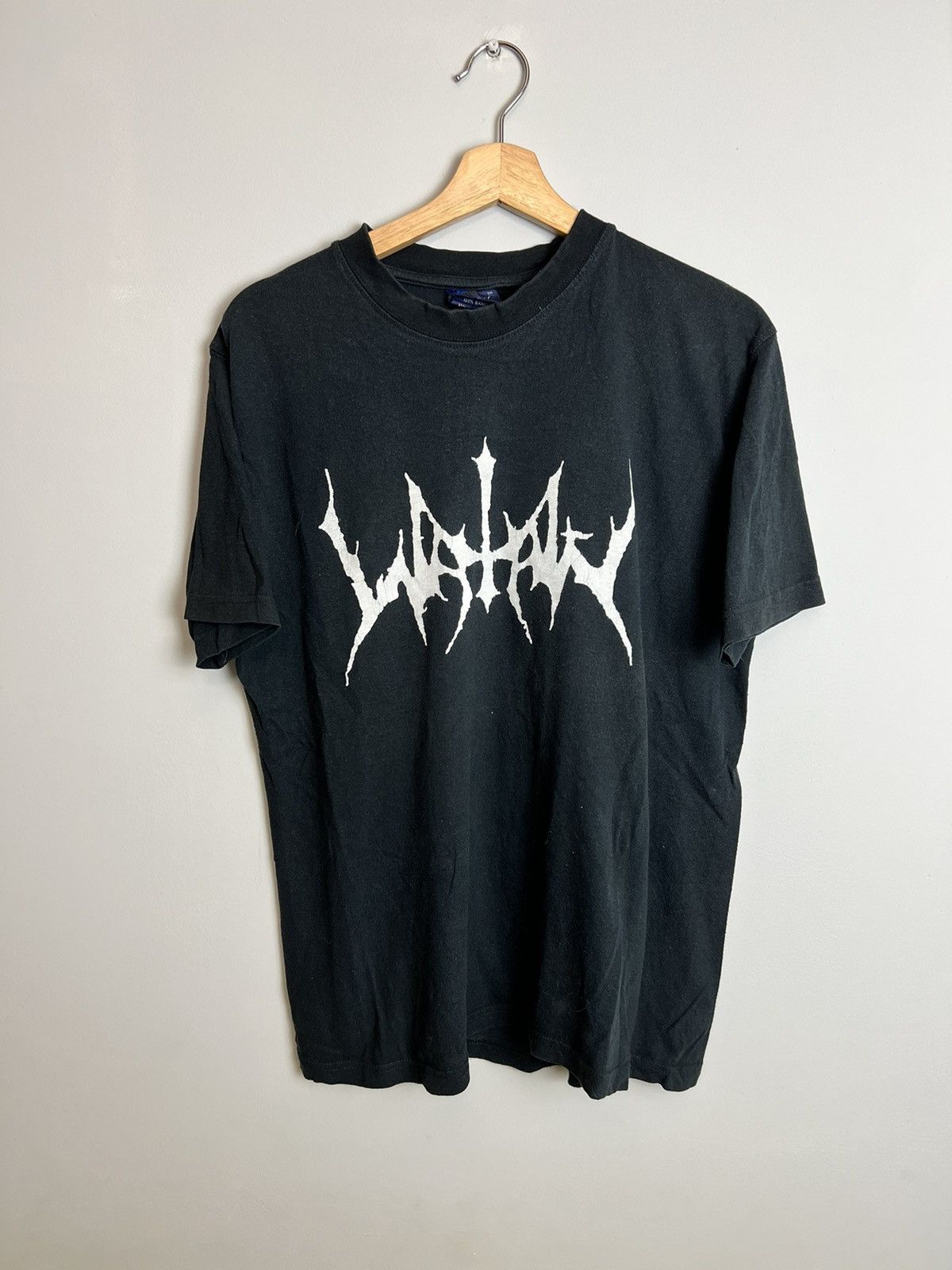 Band Tees × Very Rare × Vintage Rare Vintage 90s Watain Logo Black ...