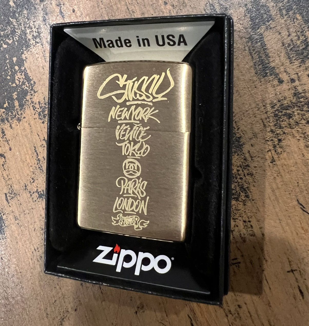 Born X Raised × Stussy Stussy Born X Raised Zippo Lighter | Grailed