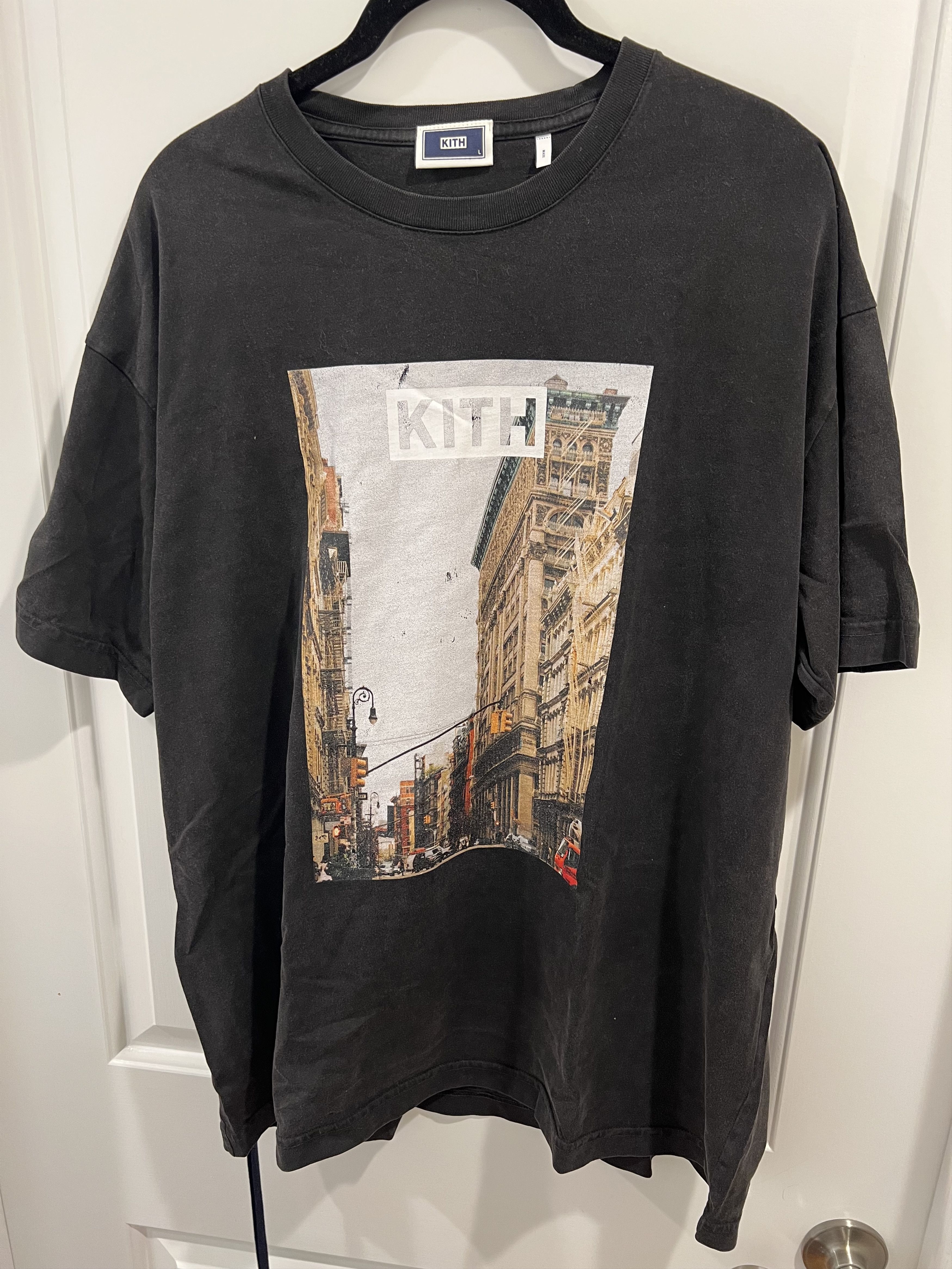 Kith Soho NYC Vintage Box Logo Tee Black | Grailed
