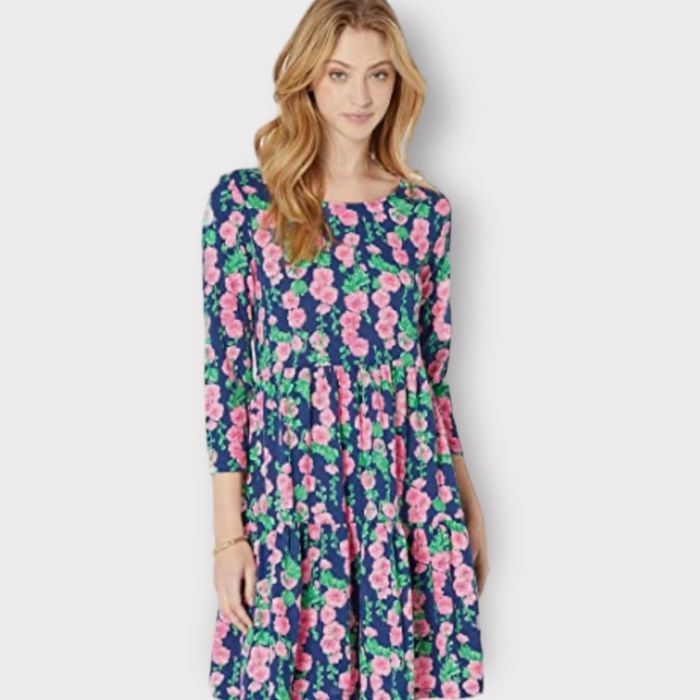 Lilly Pulitzer Lilly Pulitzer Geanna Swing Dress in Oyster Bay Navy De ...