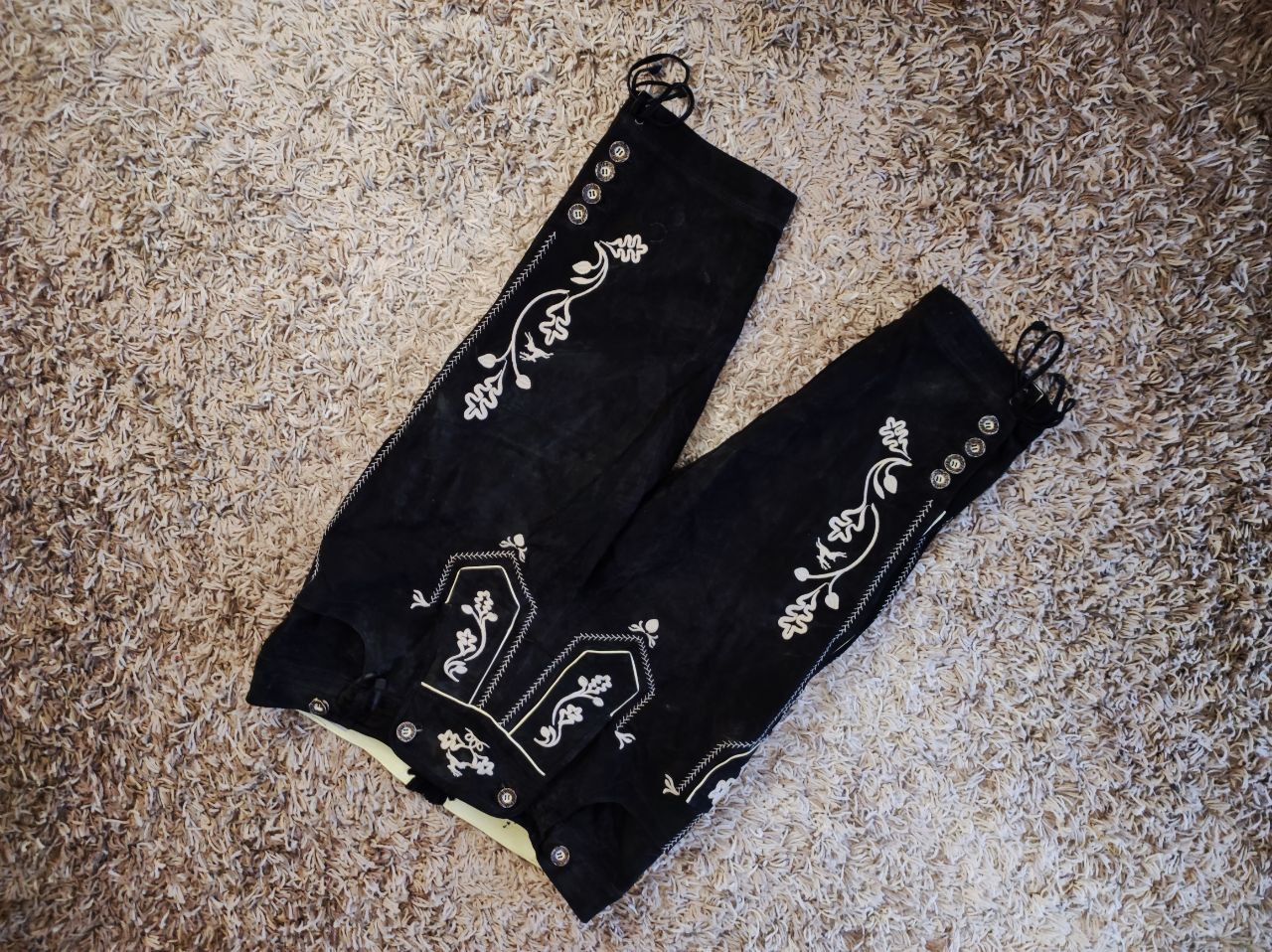 Vintage German Traditional Pig Suede Leather Breeches Shorts | Grailed