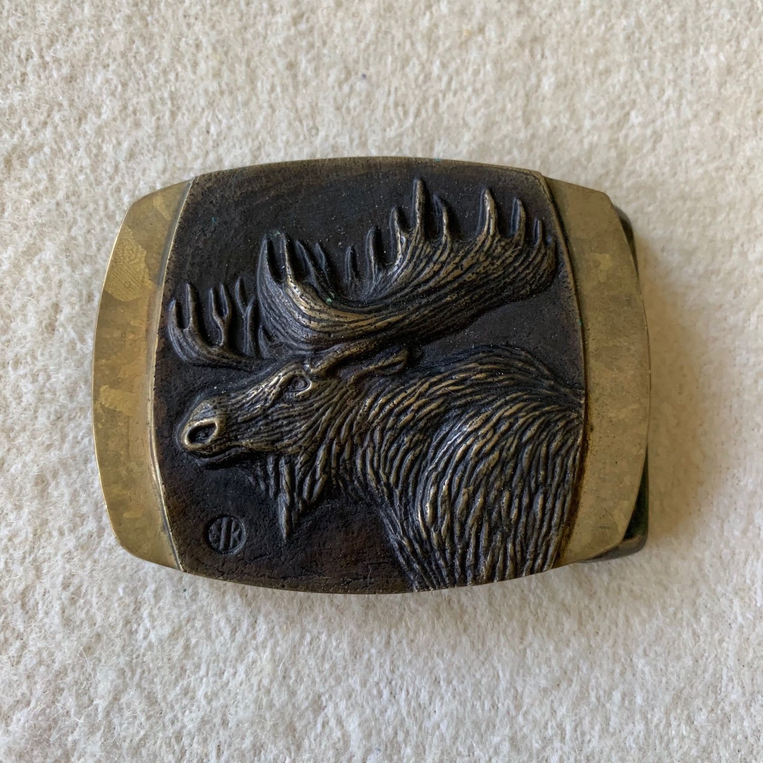 Other × Vintage Vintage Wildlife MOOSE Belt Buckle 1970's Animals ...