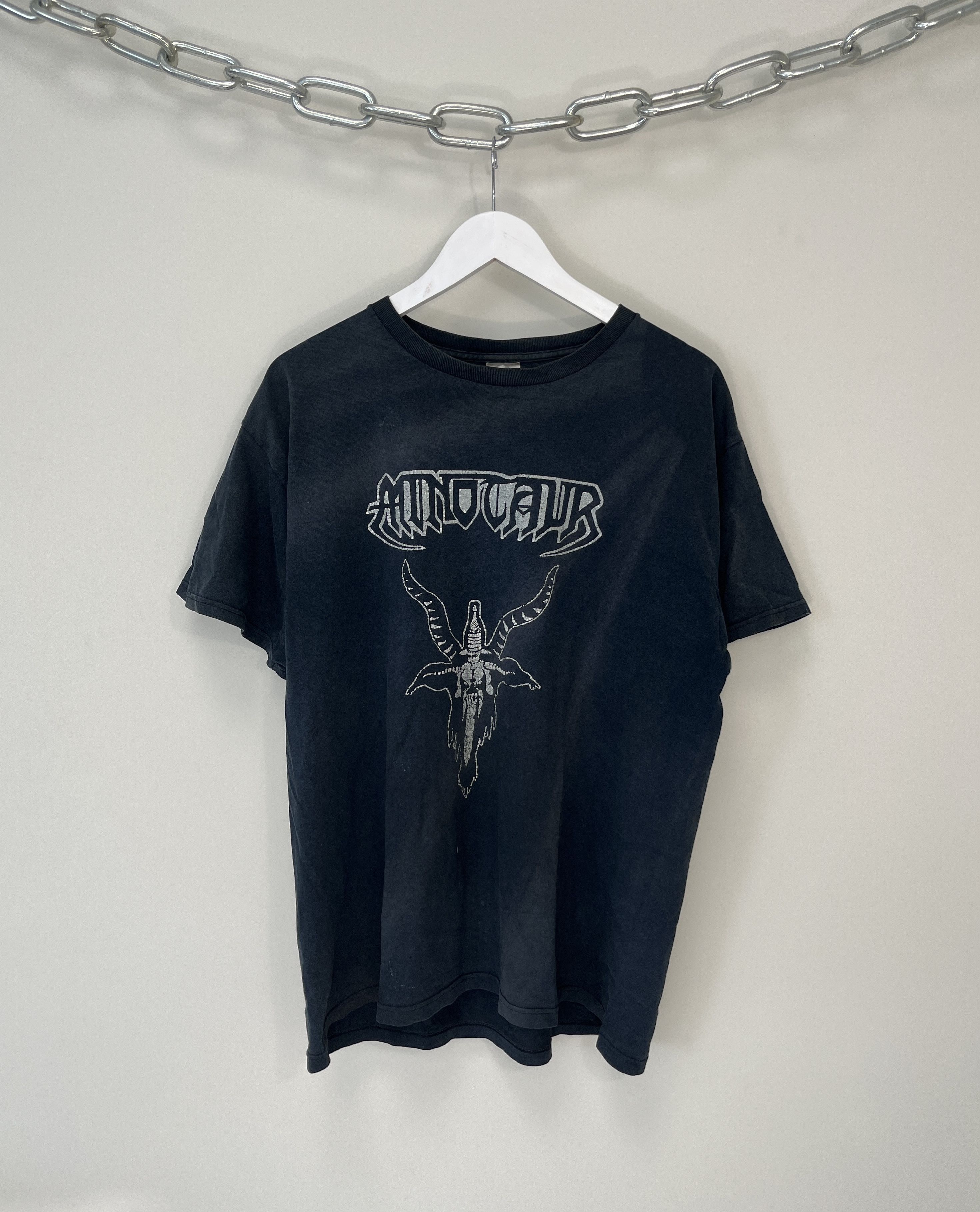 Band Tees × Rock Tees × Vintage Vintage Minotaur Hard Metal Band Faded ...