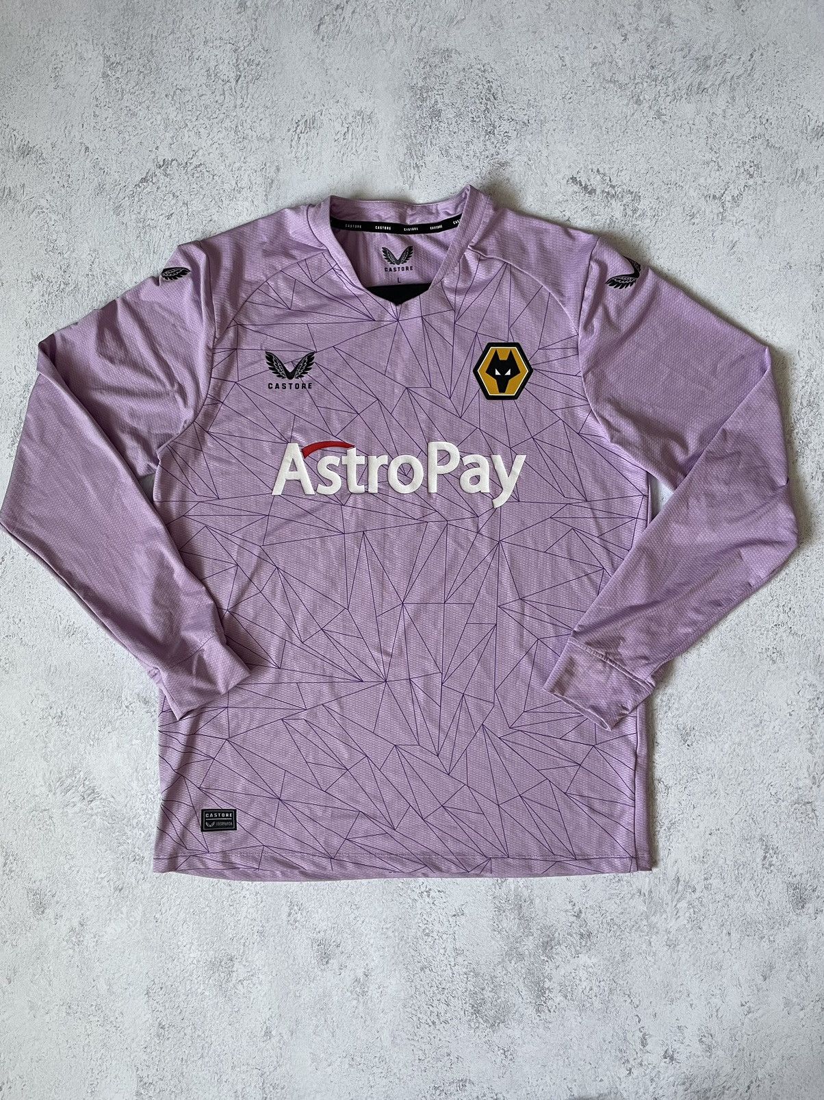 Soccer Jersey Castore Wolverhampton 2021/2022 Away Long Sleeve Jersey ...