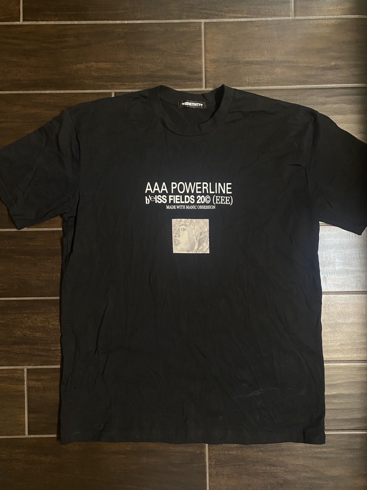 Drain Gang × Sad Boys Ecco2k Security AAA Powerline Tee | Grailed