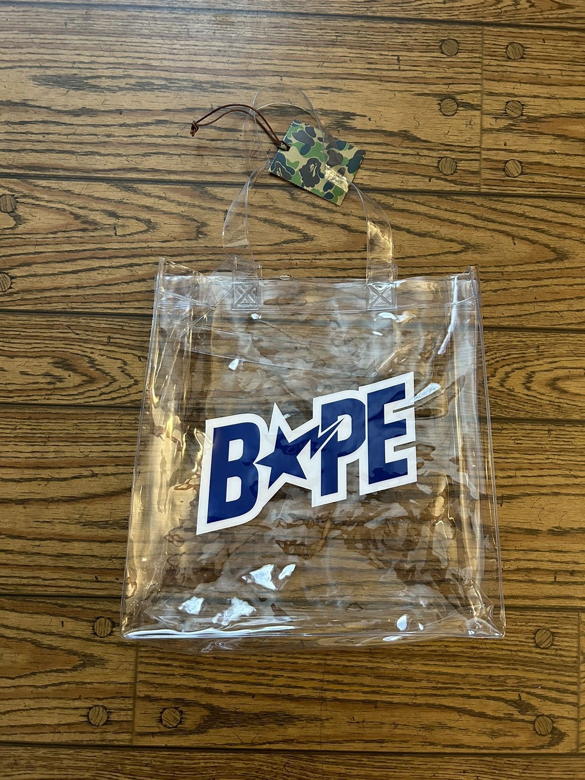Bape Bape Bapesta Clear Tote Bag | Grailed