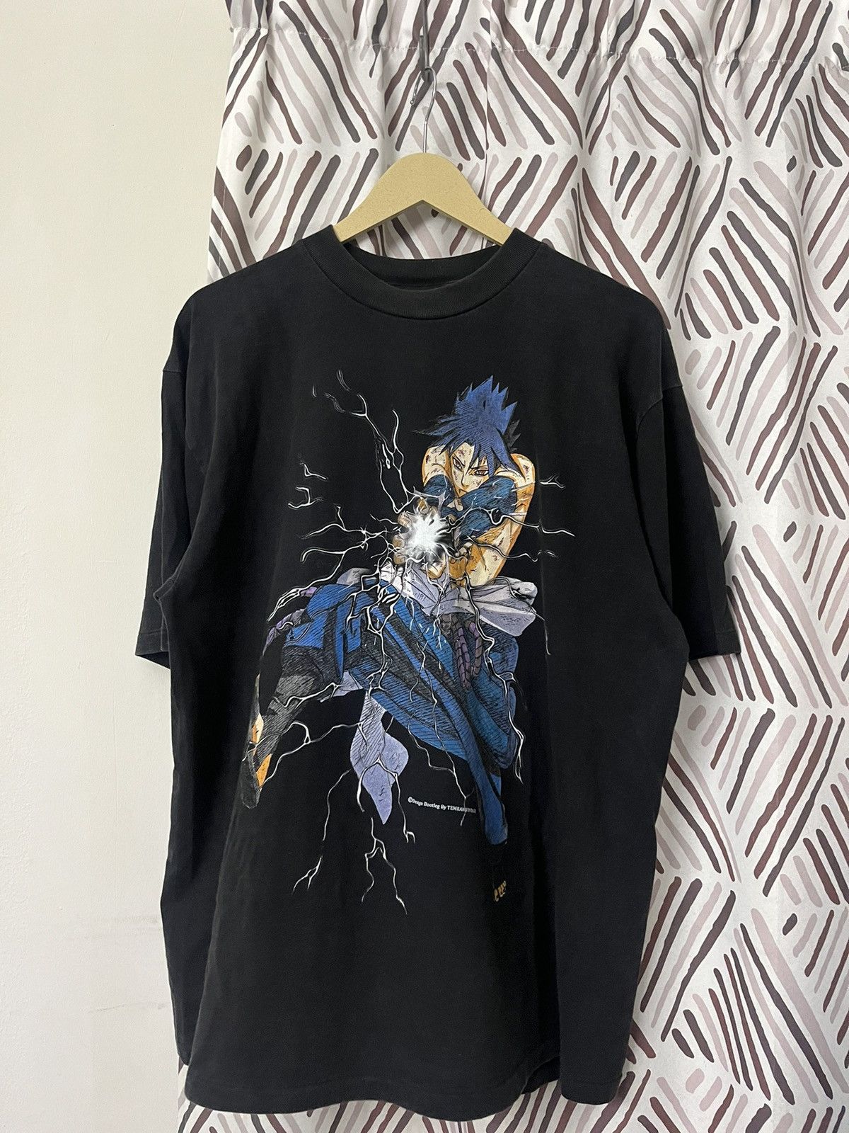 Anime × Japanese Brand × Vintage Sasuke Dark Chidori Bootleg by Teamraw ...