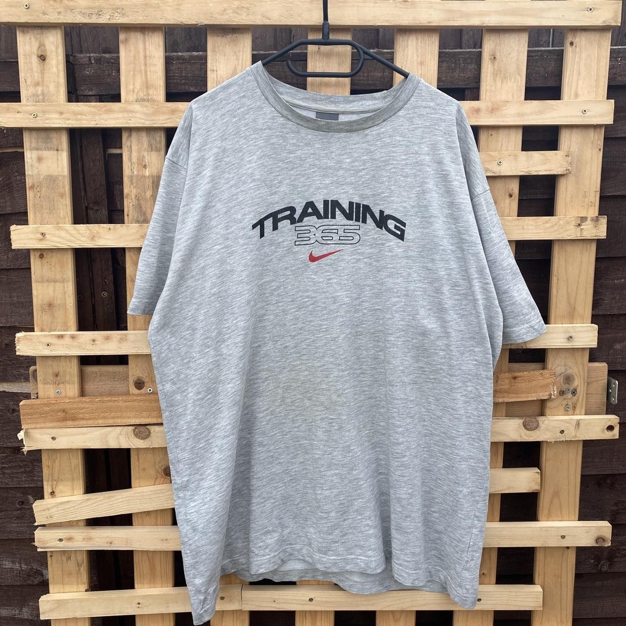 Nike Vintage Nike Training Centre Logo Y2k Grey T Shirt Xl Grailed