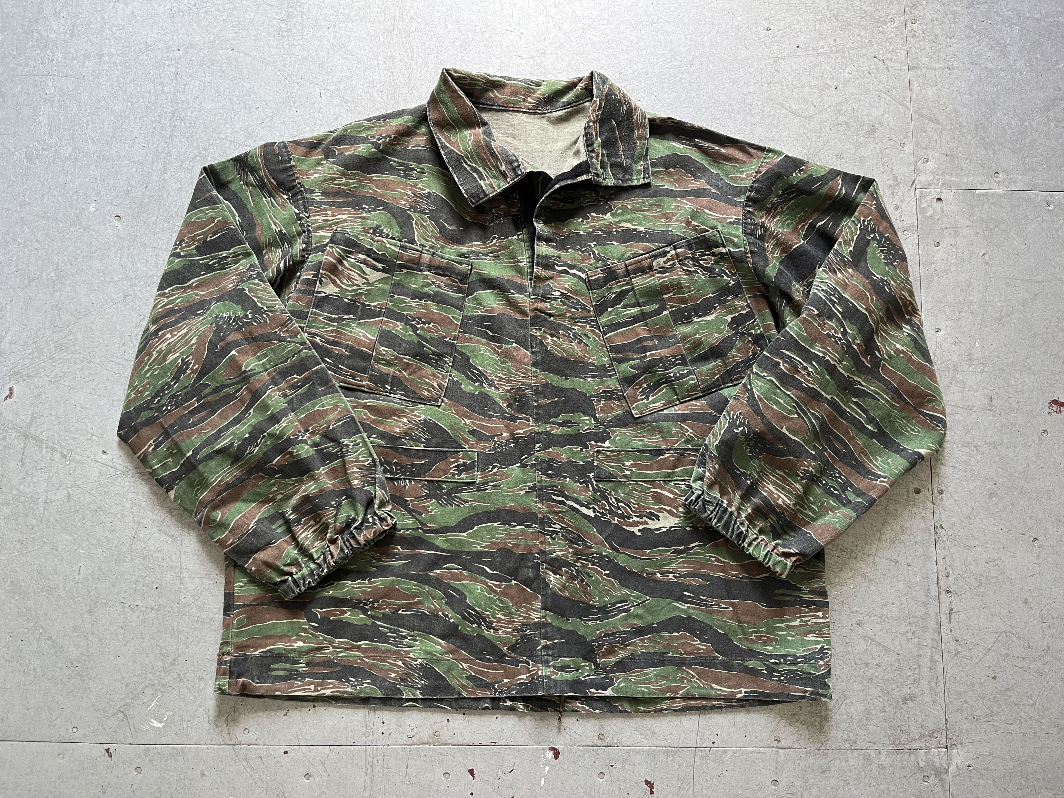 Vintage Vintage US Army Tiger Stripe Paratrooper Smock Jacket | Grailed