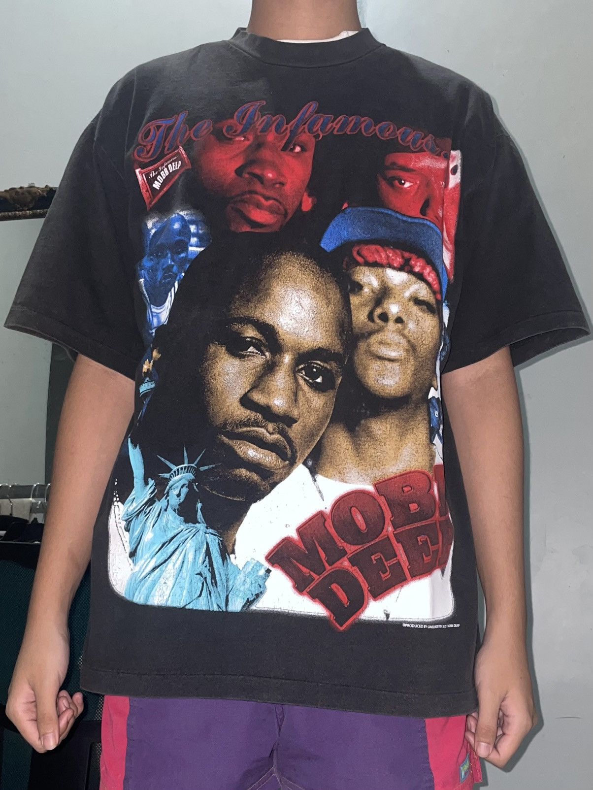 Vintage Rare Mobb Deep Rap Tee Sunfaded T-Shirt | Grailed