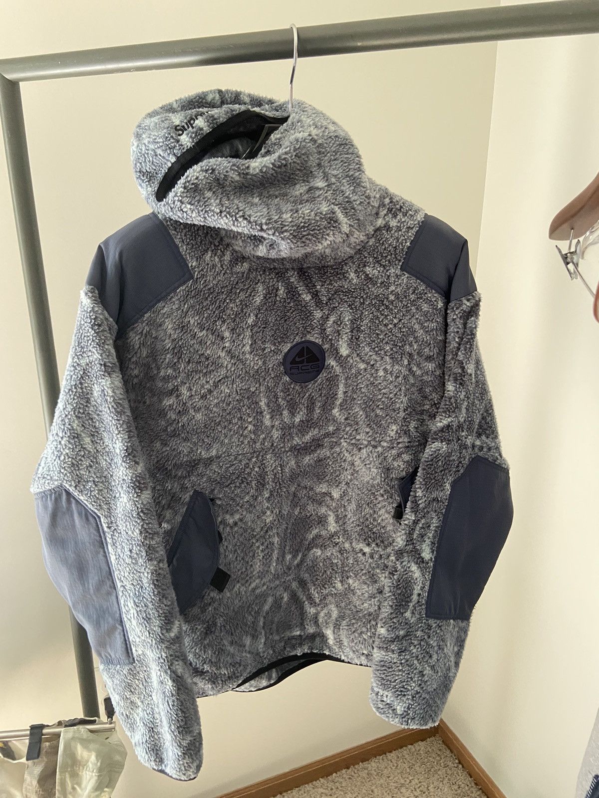 Supreme Snakeskin print acg balaclava fleece | Grailed