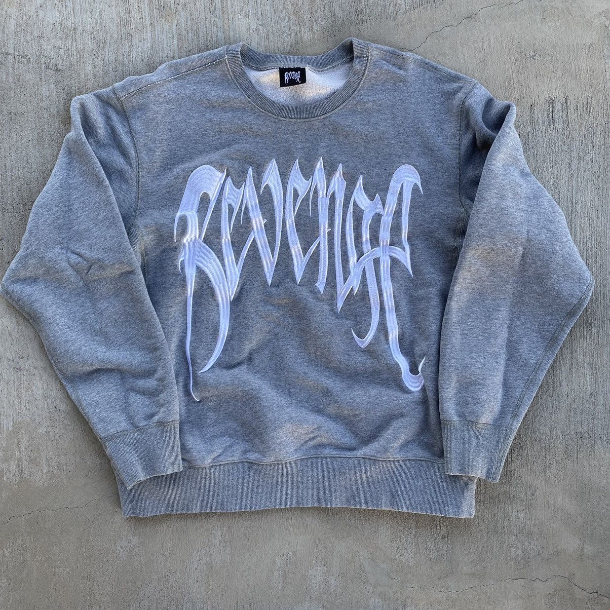 Revenge Revenge LOGO crewneck grey | Grailed