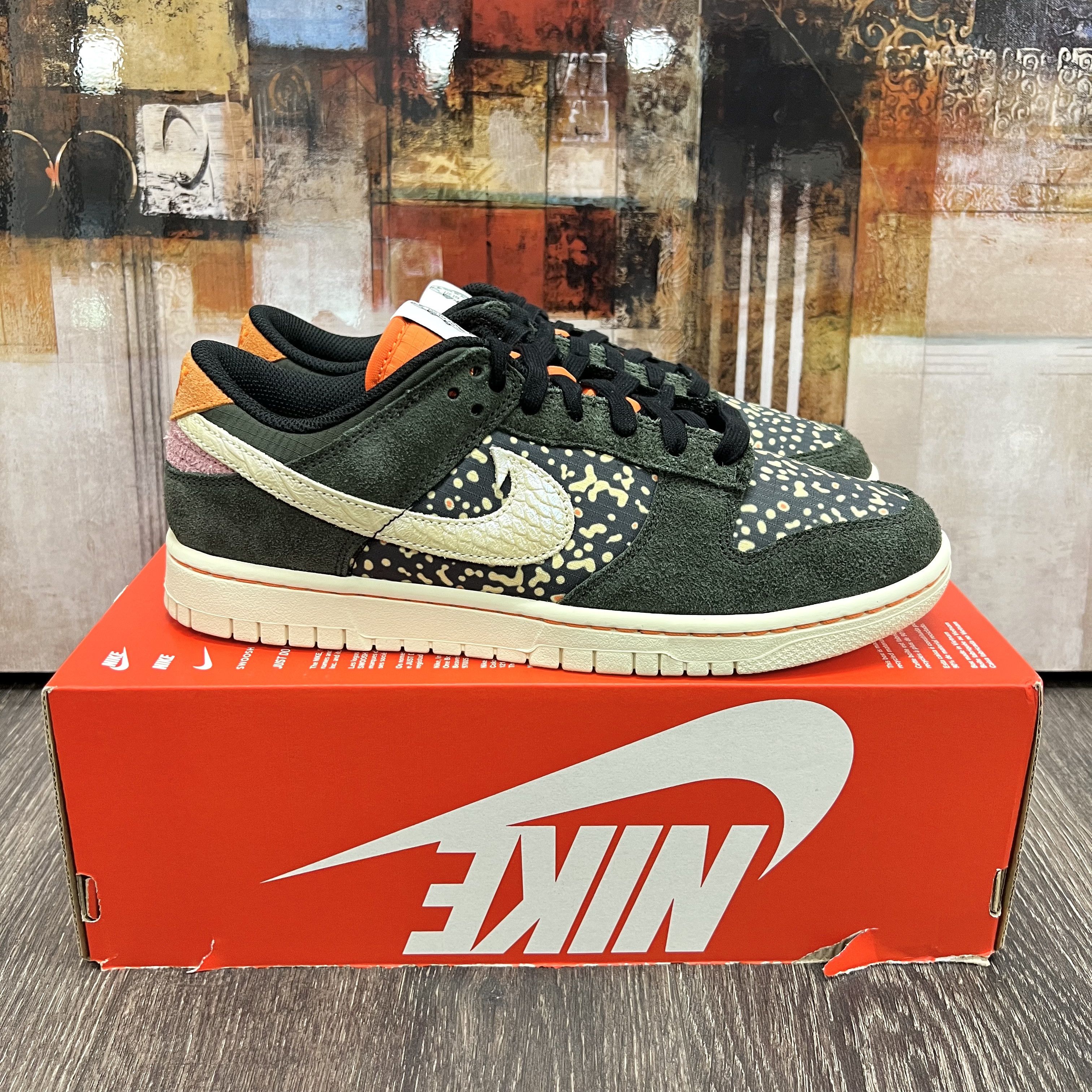 Nike Nike Dunk Low Retro SE 2 Gone Fishing Rainbow Trout Sequoia | Grailed