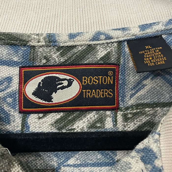 Vintage Boston Traders All Over Print Polo | Grailed