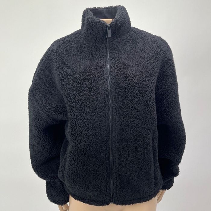 Alo ALO YOGA Small Women's Sherpa Fleece Oversized Sweatshirt Jacket ...