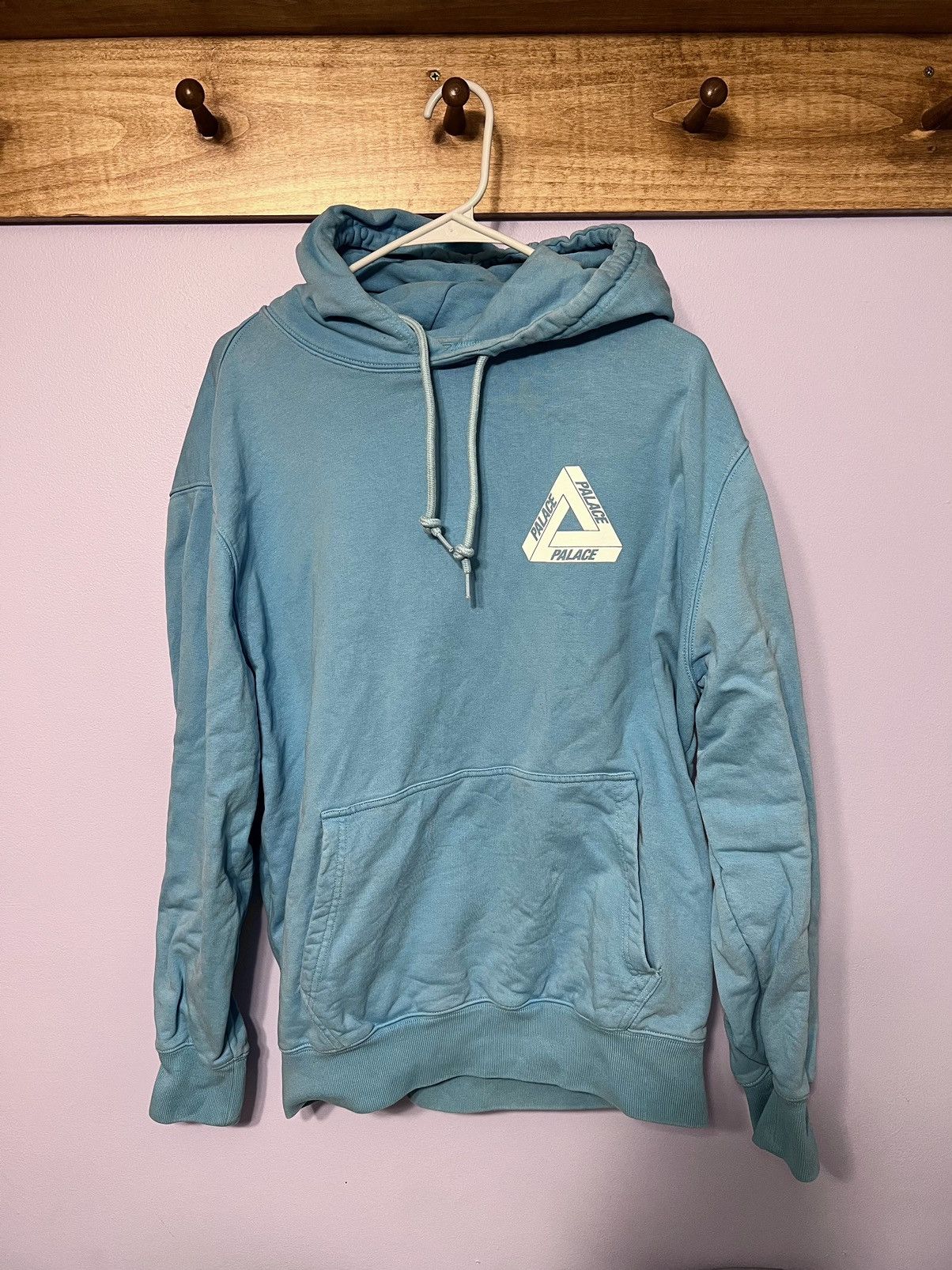 Palace Palace Tri-Ferg Logo Hoodie Light Blue | Grailed