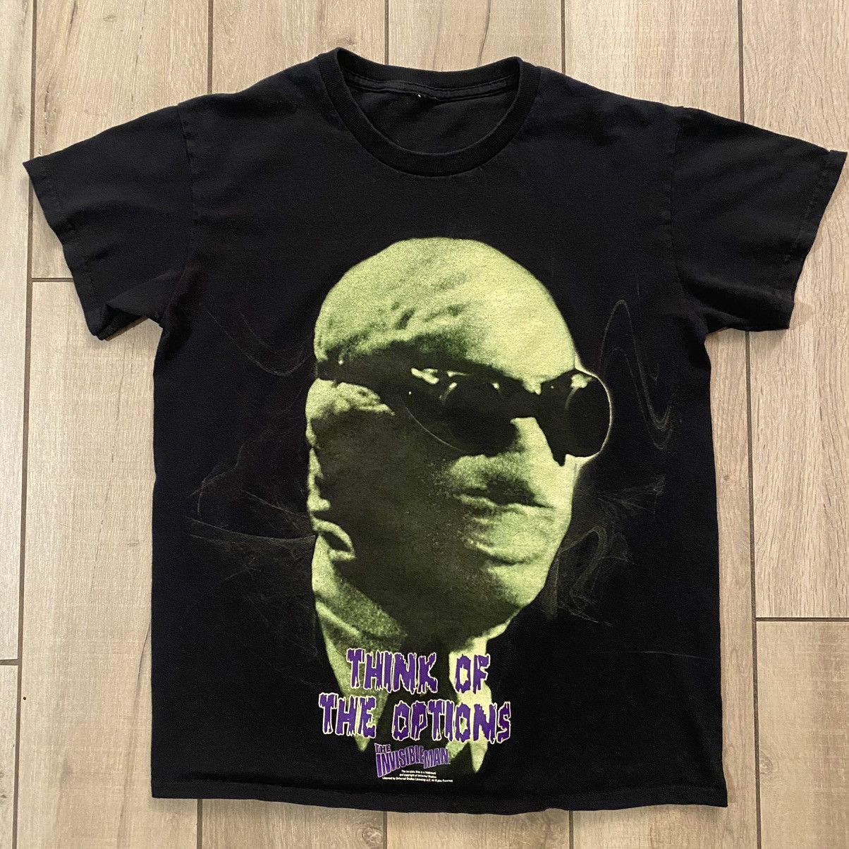 Nike Vintage 90s Black The Invisible Man AOP S | Grailed