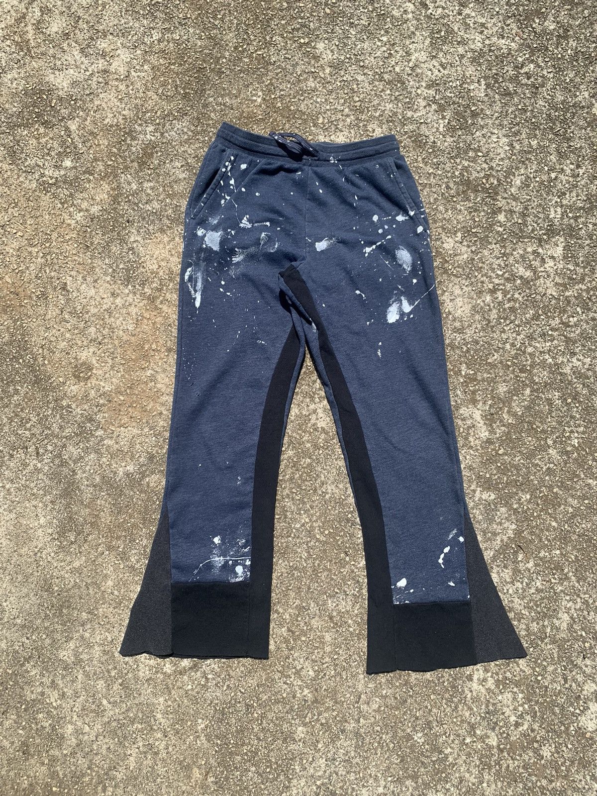 Streetwear Flare paint splattered Sweatpants | Grailed