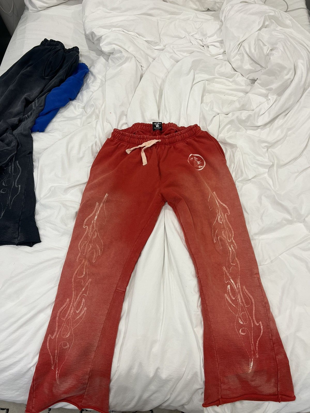 HELLSTAR Hellstar Red Flare Sweatpants | Grailed