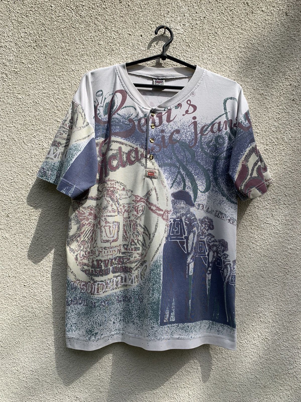 Vintage Vintage Levi's 501 All Over Print T-Shirt | Grailed